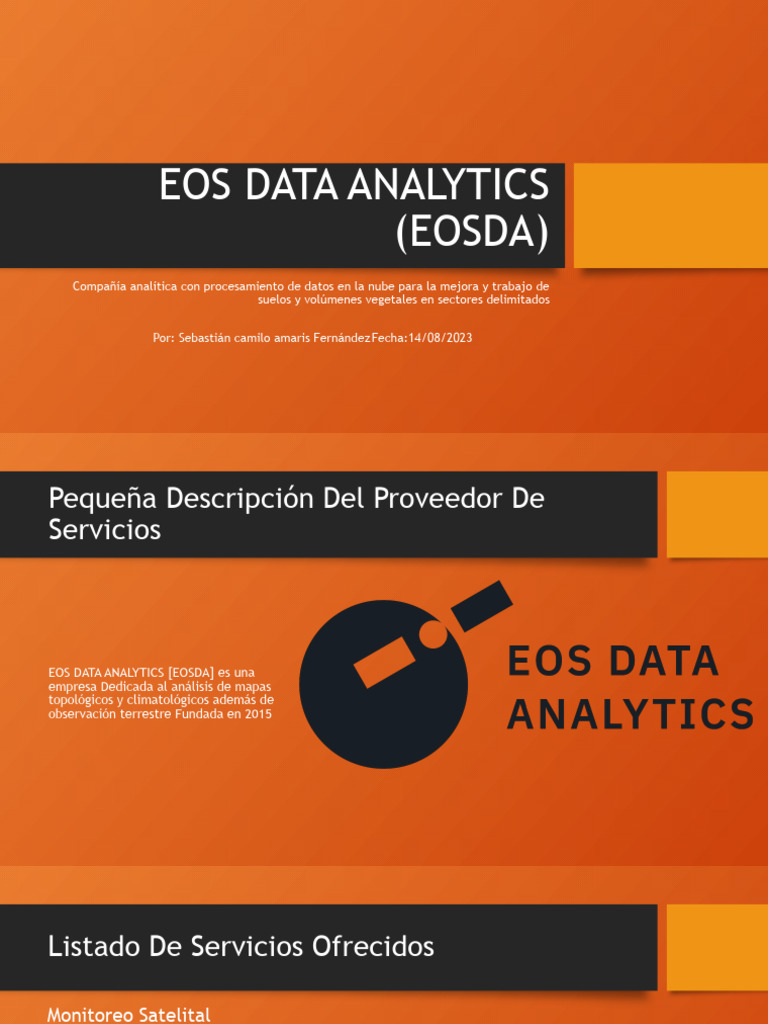 EOS DATA ANALYTICS (Servicios Ofrecidos y Su Utilidad) | PDF