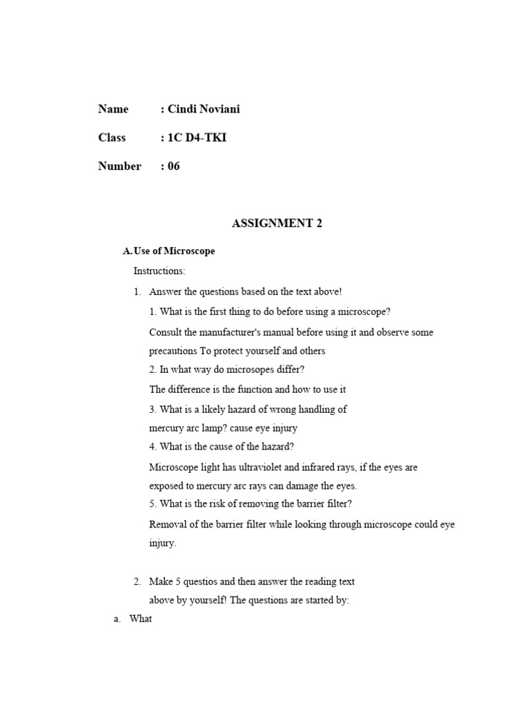 ASSIGNMENT 2 - Cindi Noviani - 1C D4-TKI - 06 | PDF | Thermometer ...