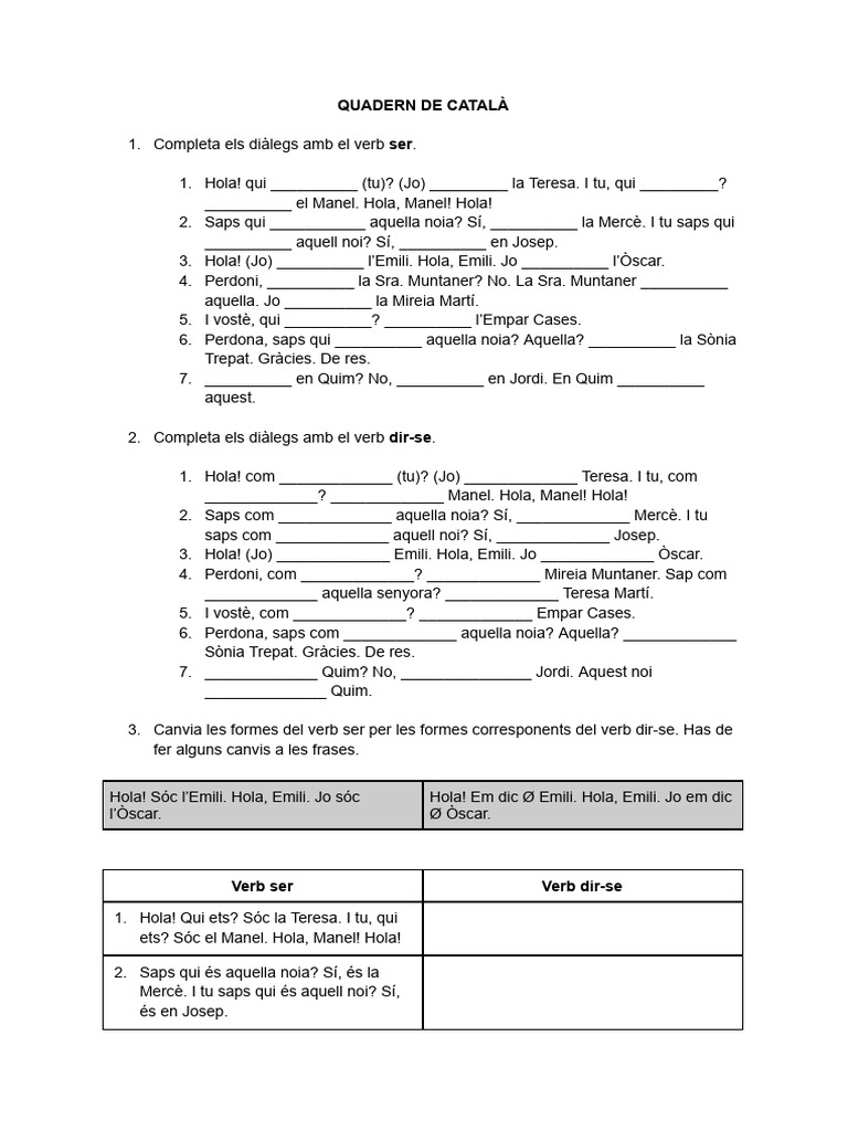 Quadern de Català | PDF