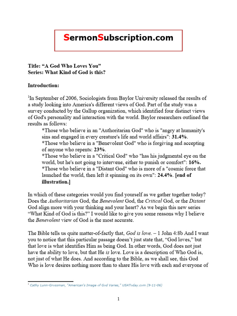 01 Sermon | PDF