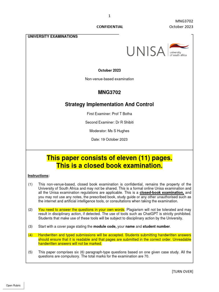 MNG3702 - Oct 2023 - Final Upload 18 Oct | PDF | Sustainability ...