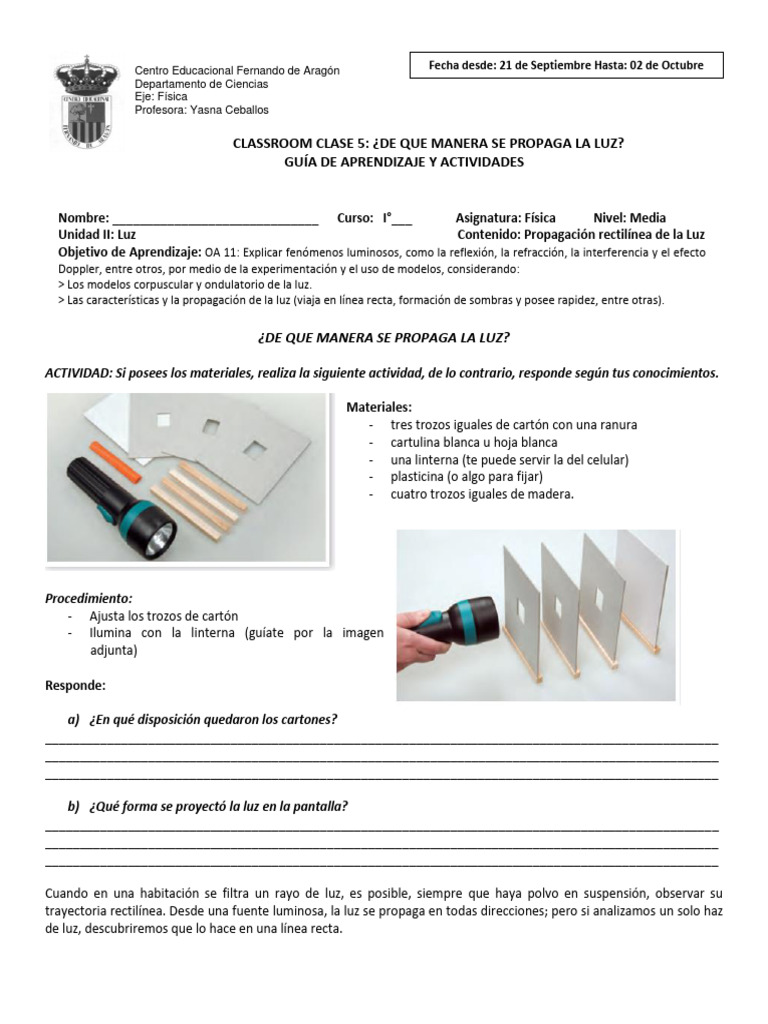 GUIA-N°13-FISICA-1°-MEDIO-Classroom-No5_-PROPAGACION-RECTILINEA-DE-LA ... GUIA-N°13-FISICA-1°-MEDIO-Classroom-No5_-PROPAGACION-RECTILINEA-DE-LA ...