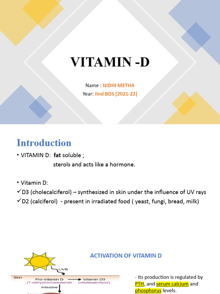Vitamin D | PDF | Vitamin D | Bone