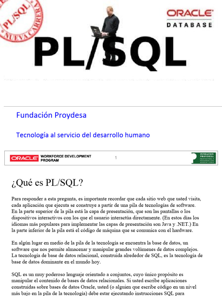 Presentacionpl SQL 120528144826 Phpapp01 | PDF | SQL | Pl / Sql Presentacionpl SQL 120528144826 Phpapp01 | PDF | SQL | Pl / Sql