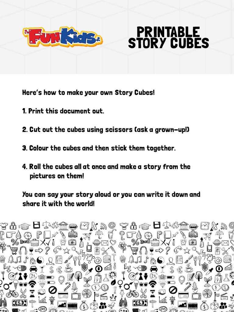 Fun Kids Printable Story Cubes | PDF