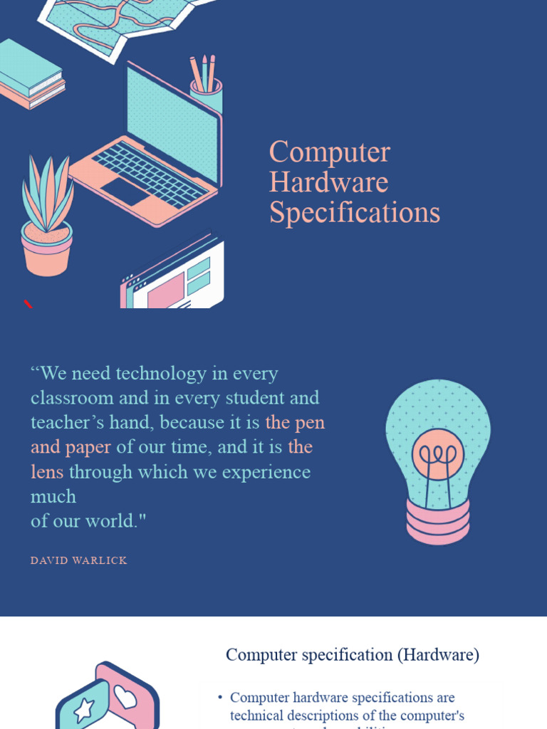 Technology in Education Technology Presentation in Blue Peach Illustrative Style | PDF | Random ...