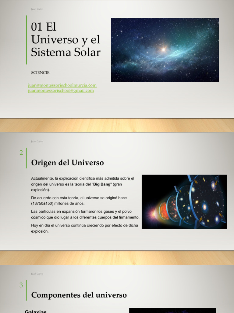 CI01 El Universo y El Sistema Solar 1 | PDF | Sistema solar | Universo