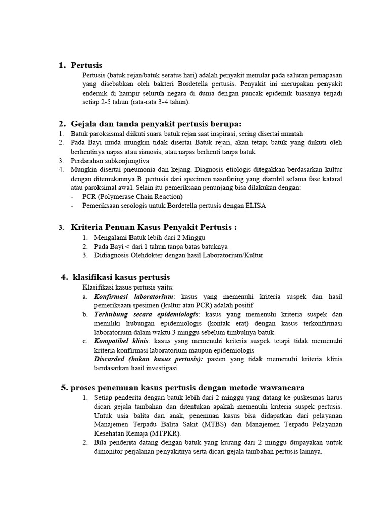 Pertusis Kelompok | PDF