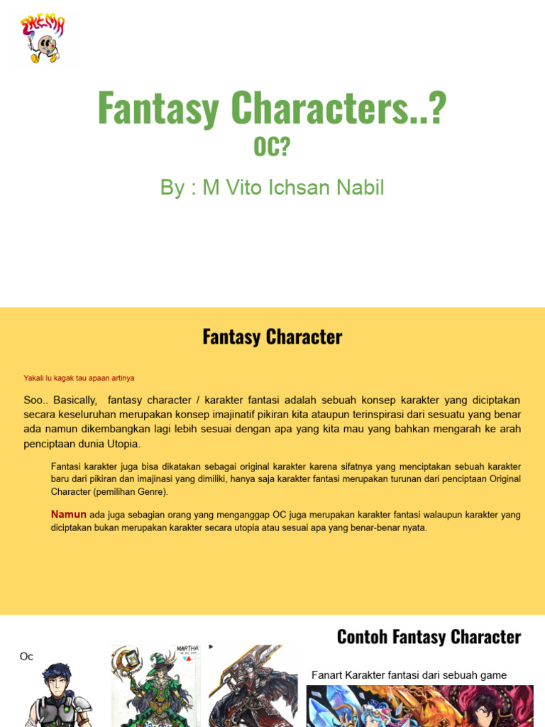 Fantasy Characters.. OC | PDF