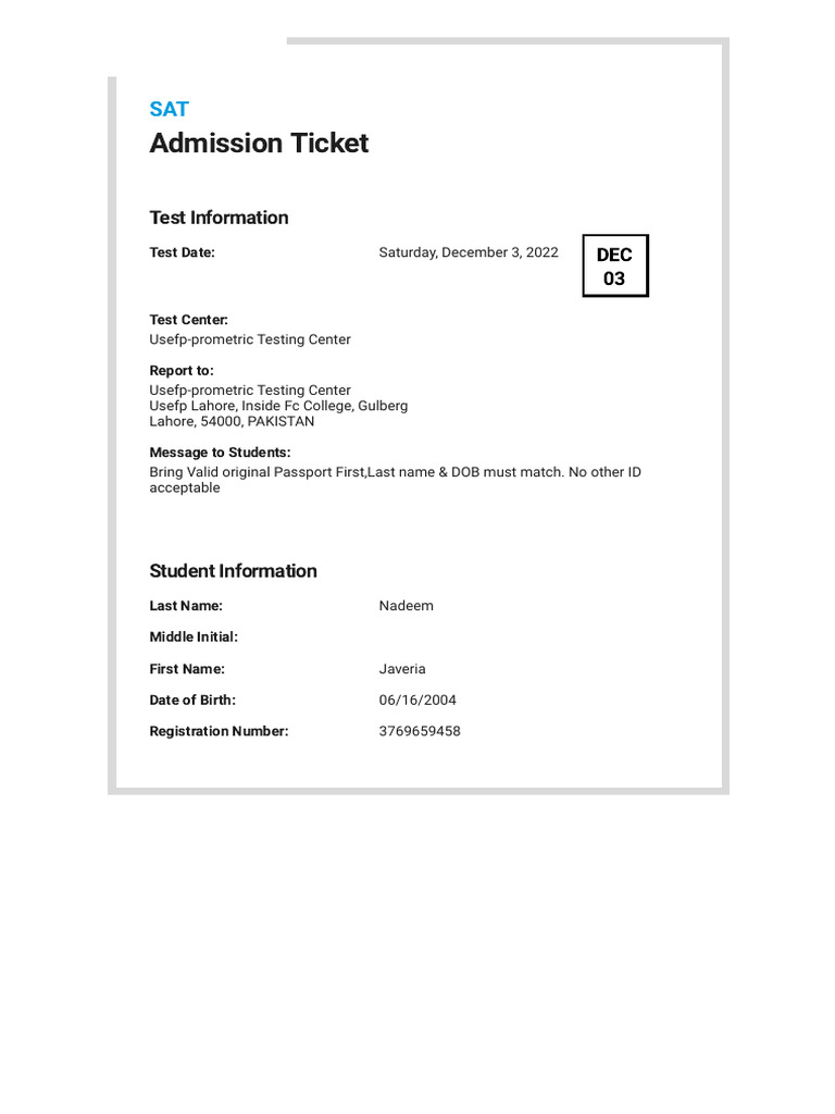 My SAT Home Page | PDF