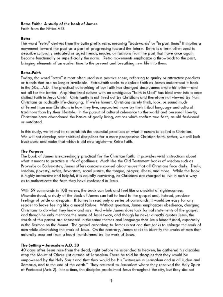 James Study Guide | PDF