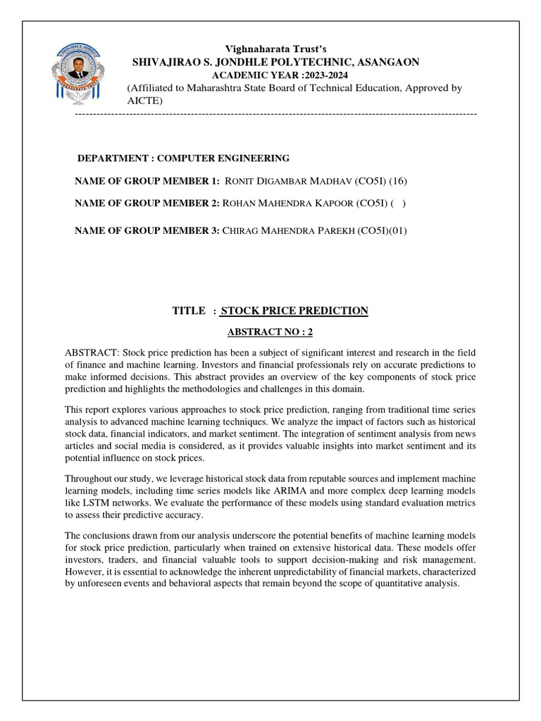 stock-price-prediction-abstract2-pdf-machine-learning-prediction