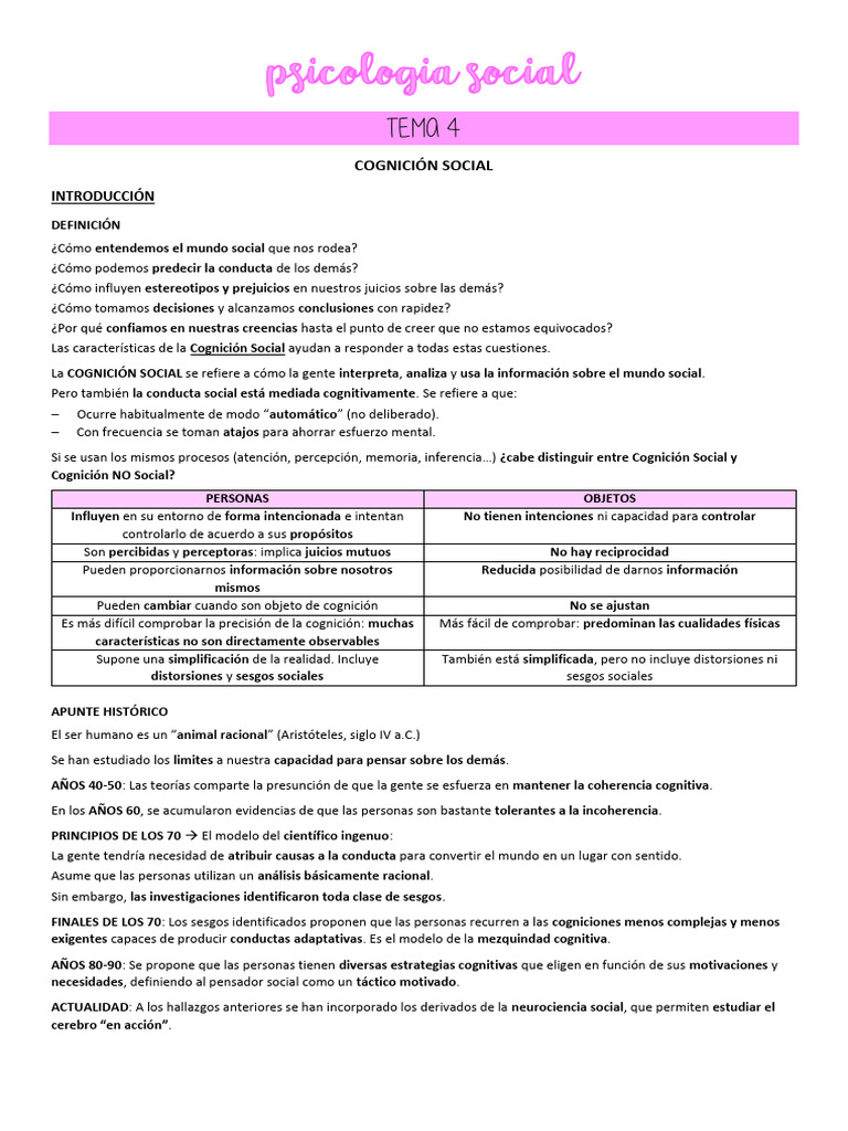 Tema 4 | PDF | Pensamiento | Parcialidad