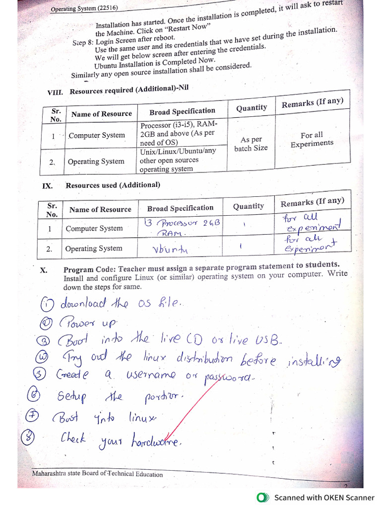 OSY Practical 1-10 | PDF