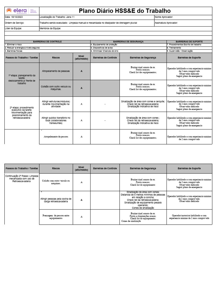 Cópia de PDST - Limpeza de Valas | PDF