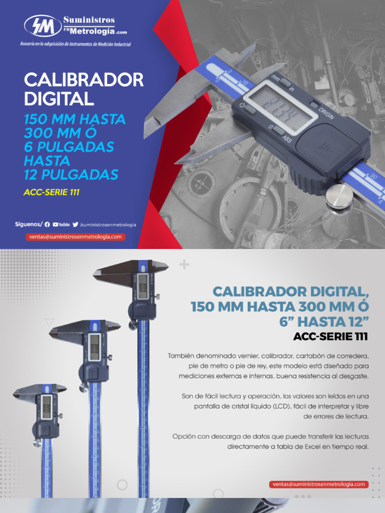 Ficha Tecnica Vernier Accud | PDF