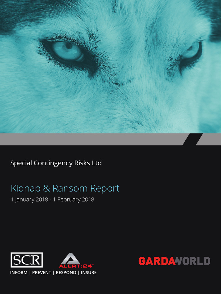 S017 25 SCR Alert24 GardaWorld Kidnap Ransom Newsletter 0218 | PDF | Kidnapping | Piracy