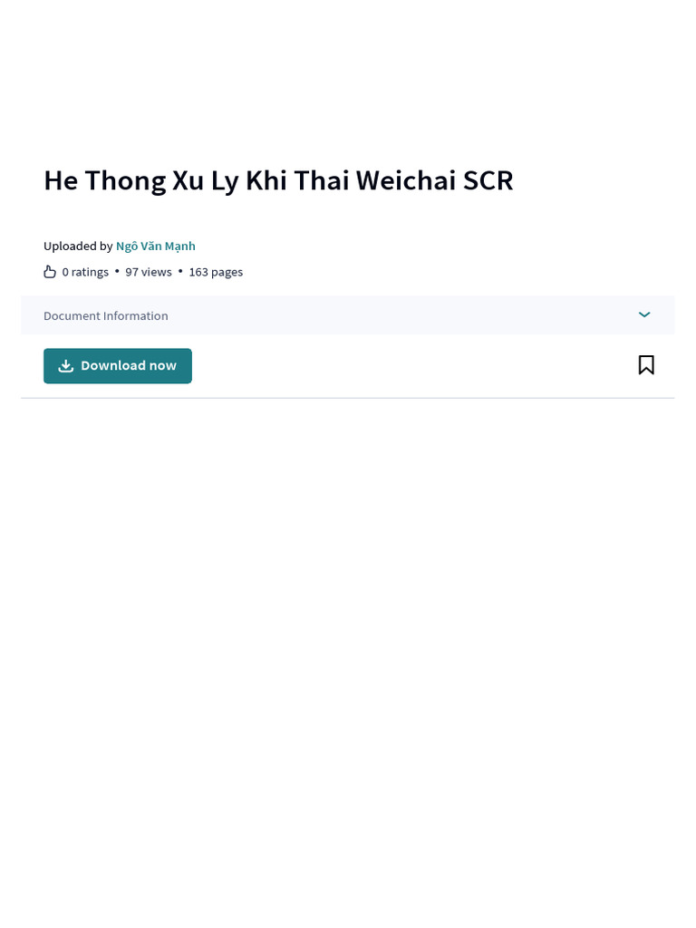 He Thong Xu Ly Khi Thai Weichai SCR - PDF | PDF