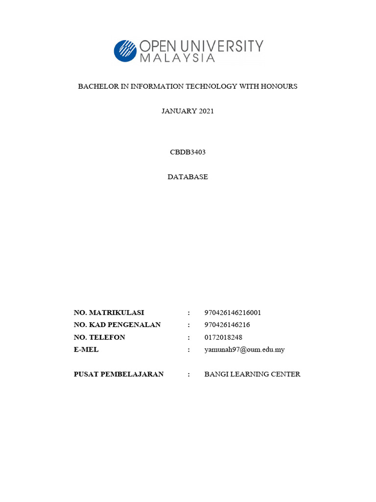 Database Assignment Pdf Databases Relational Database