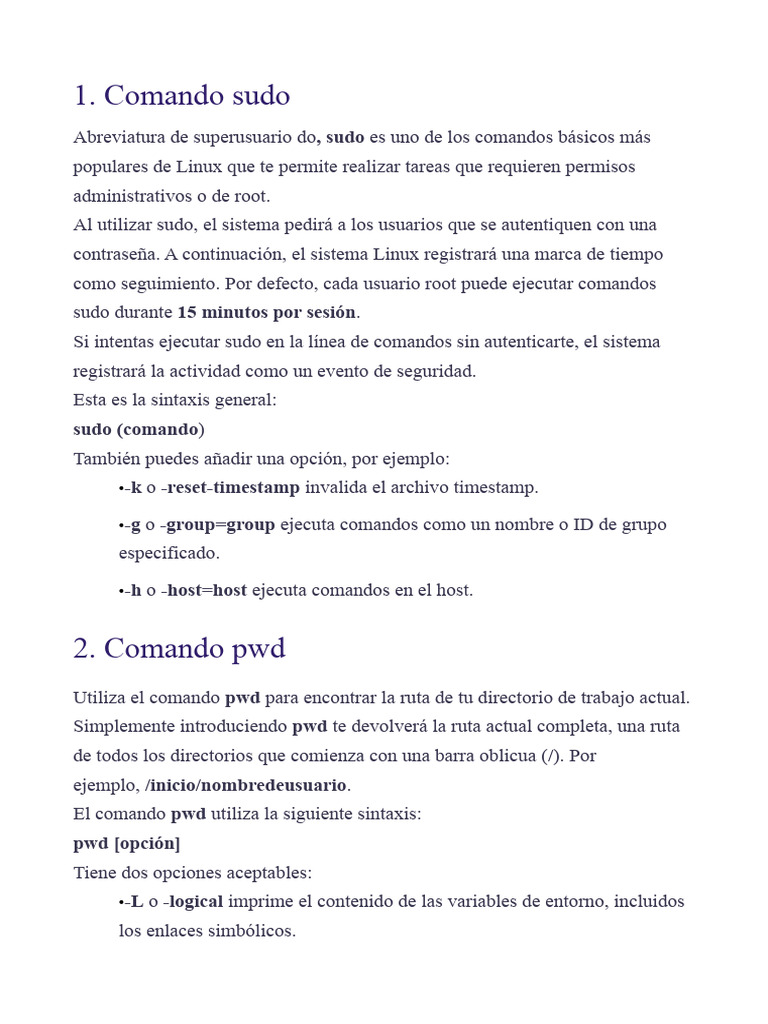 Comandos Linux | PDF | Archivo de computadora | Ingeniería de software