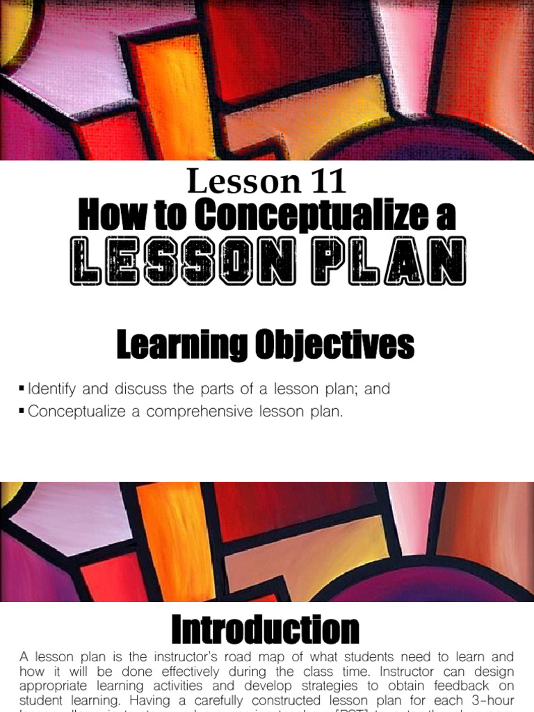 Lesson XI Lesson Planning | PDF