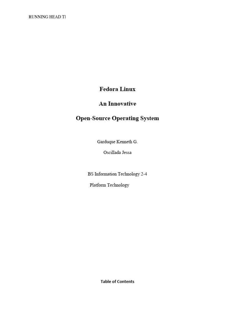 Fedora Linux | PDF | Linux | System Software