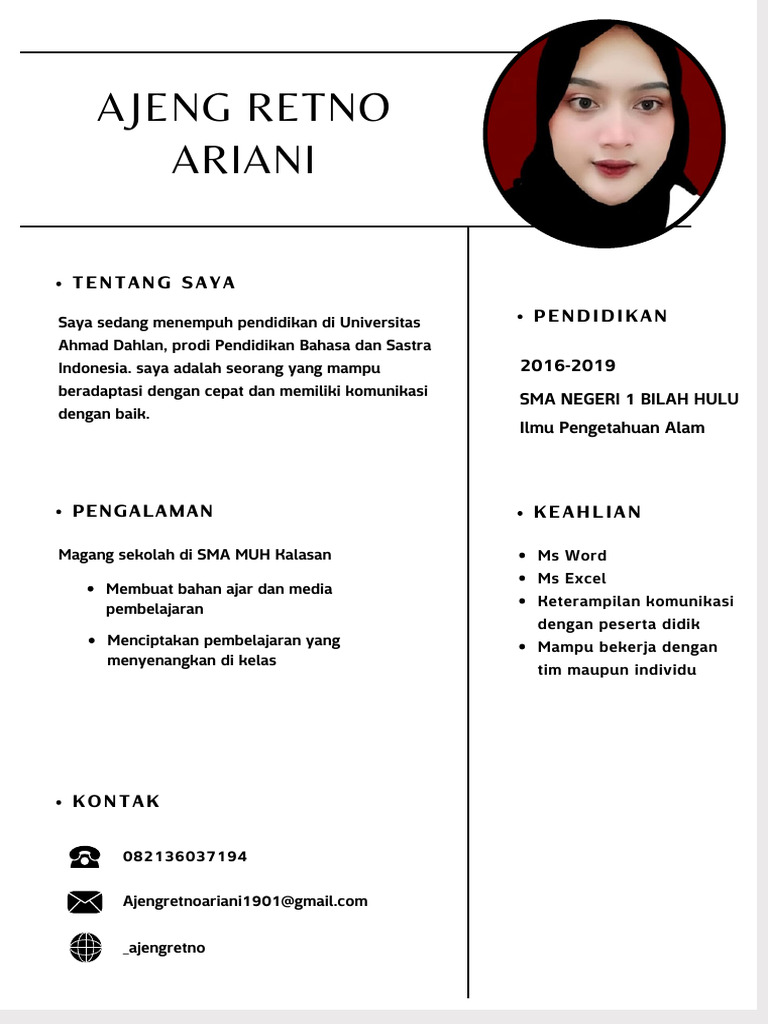CV Ajeng | PDF