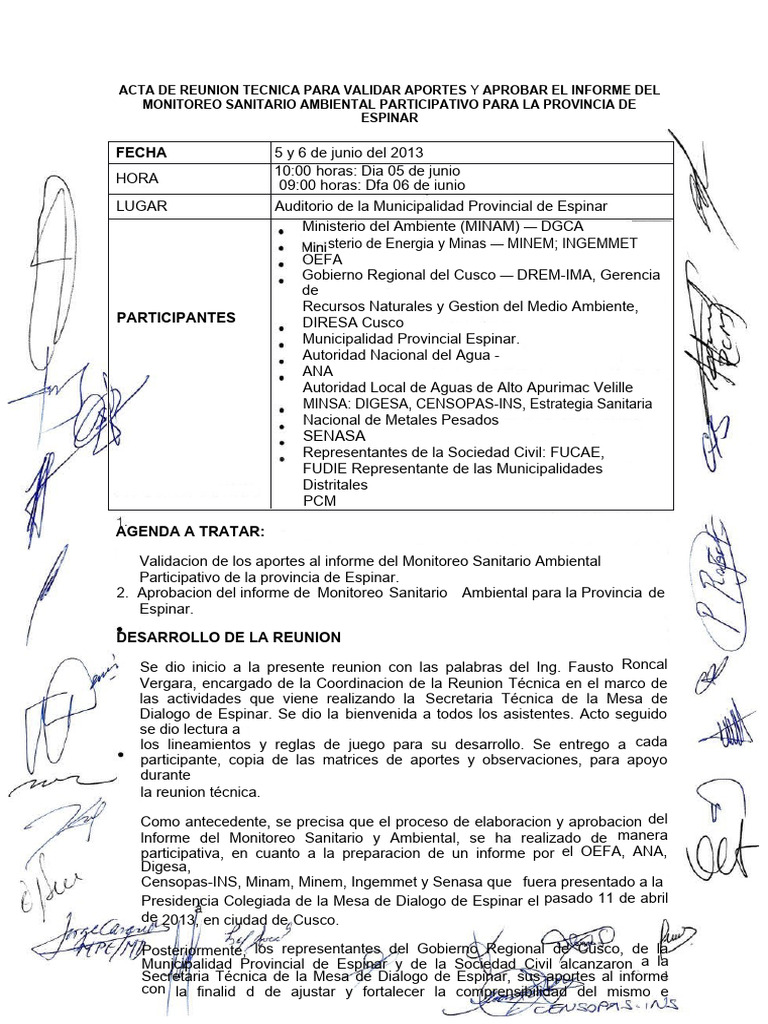 Modelo De Acta De Validacion 1 Pdf 6725