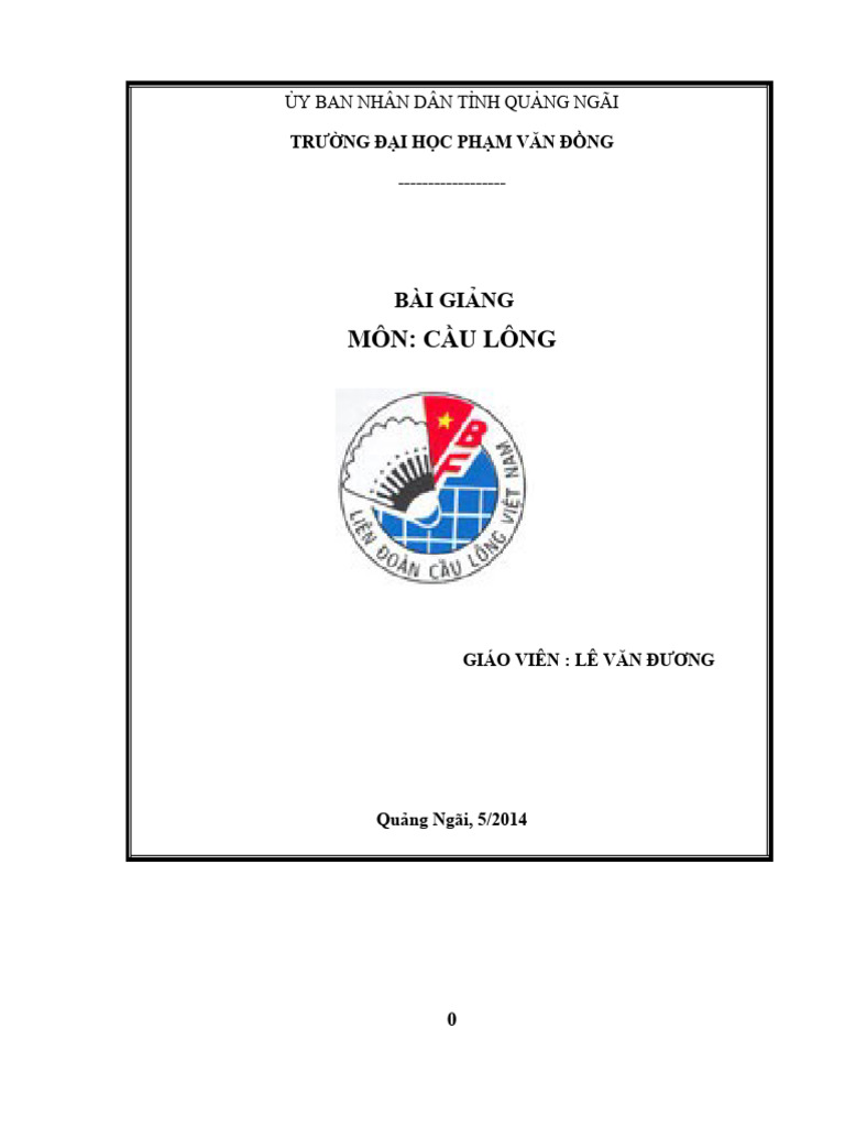 Bai Giang Cau Long | PDF