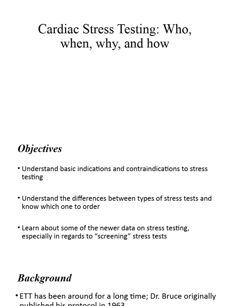 Cardiac Stress Testing | PDF | Coronary Artery Disease | Cardiovascular ...
