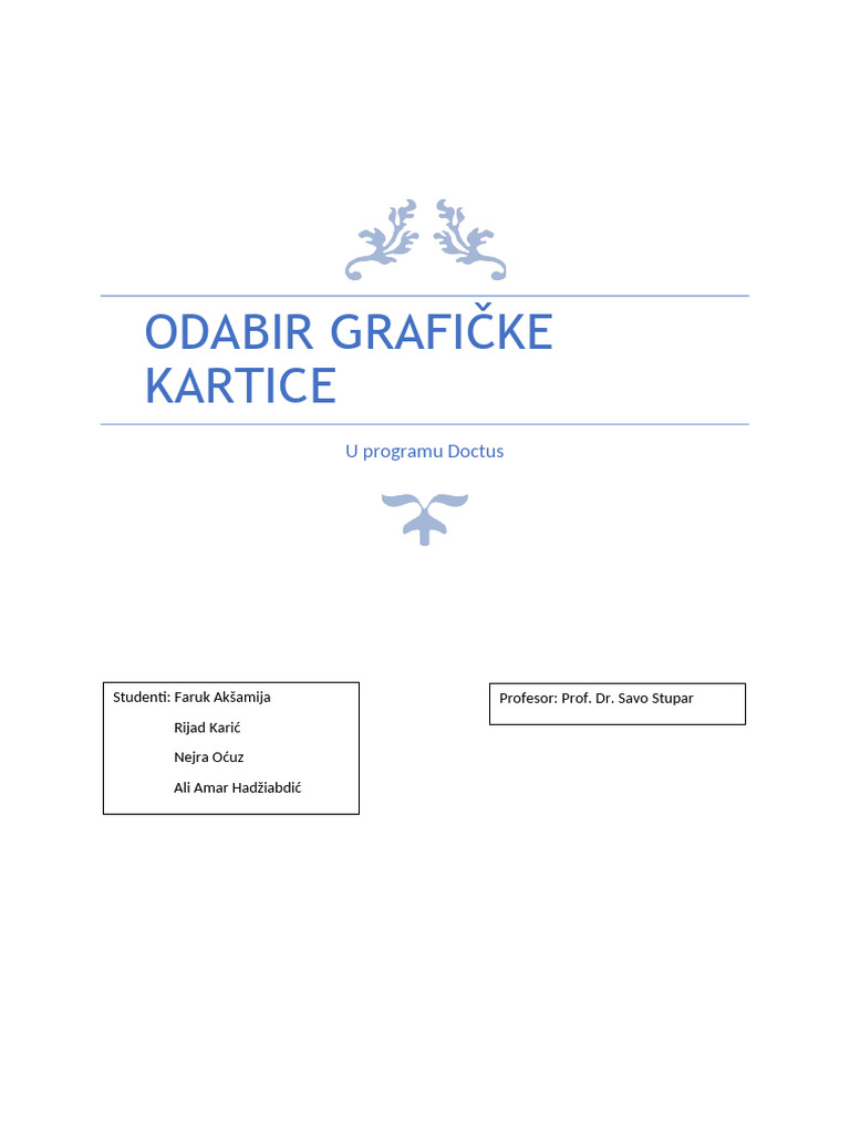 Doctus-Odabir-GPU-a-converted-Copy | PDF