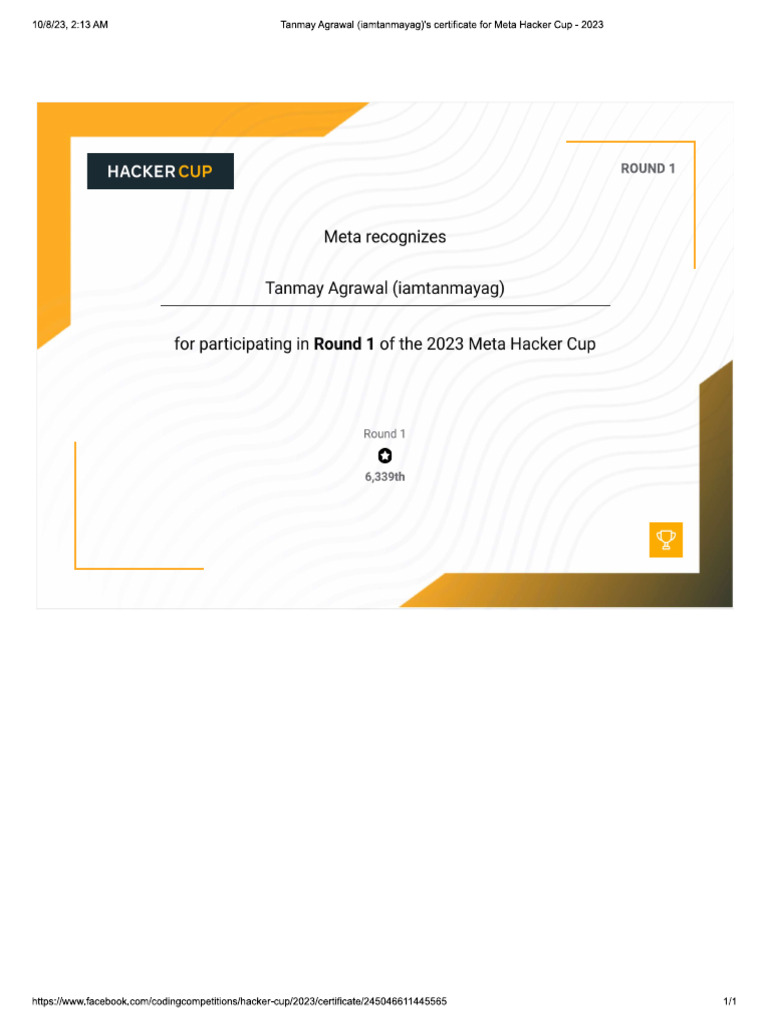 meta certificate | PDF