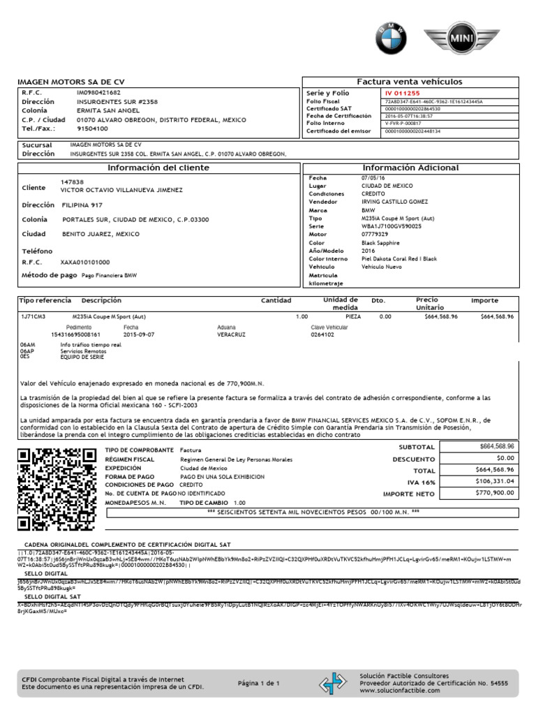 Prueba de Factura 12 | PDF