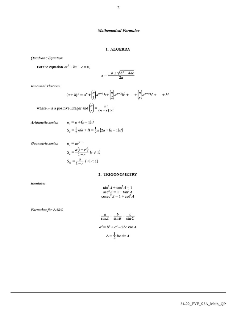 21-22_FYE_S3A_MATHS_QP_FBP_0238 | PDF | Area | Classical Geometry