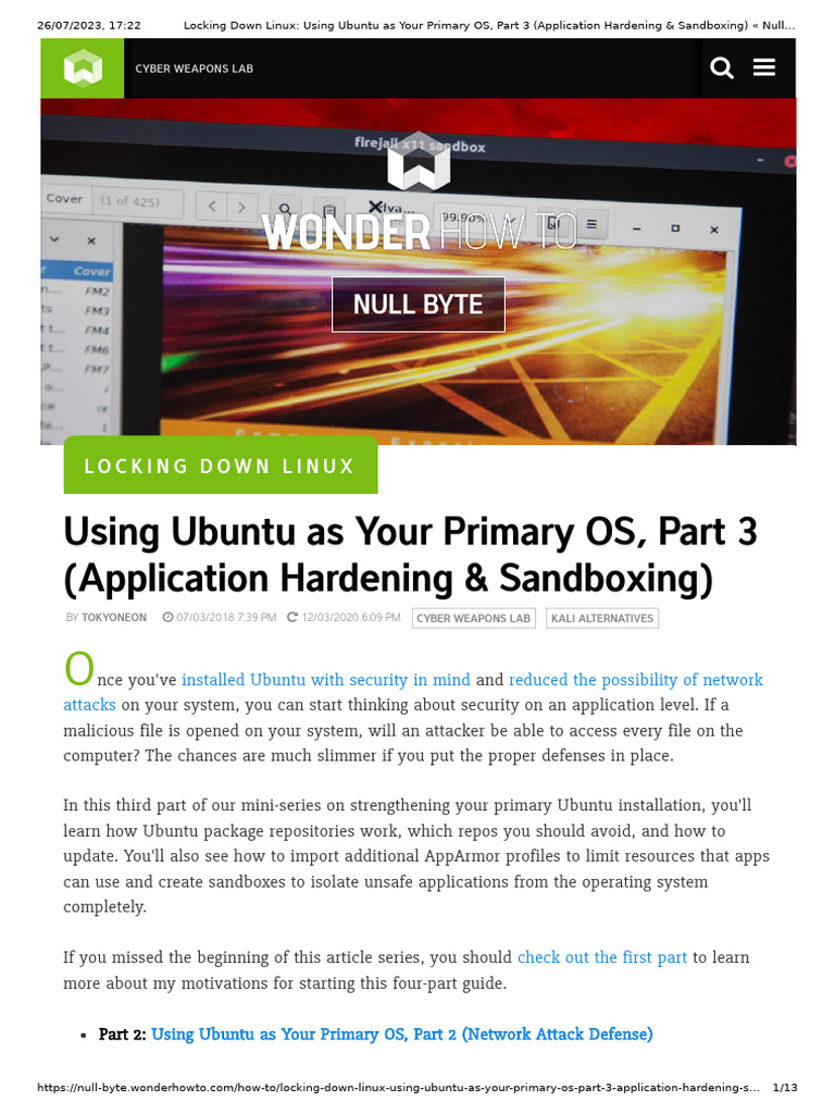 Locking Down Linux - Using Ubuntu As Your Primary OS, Part 3 ...