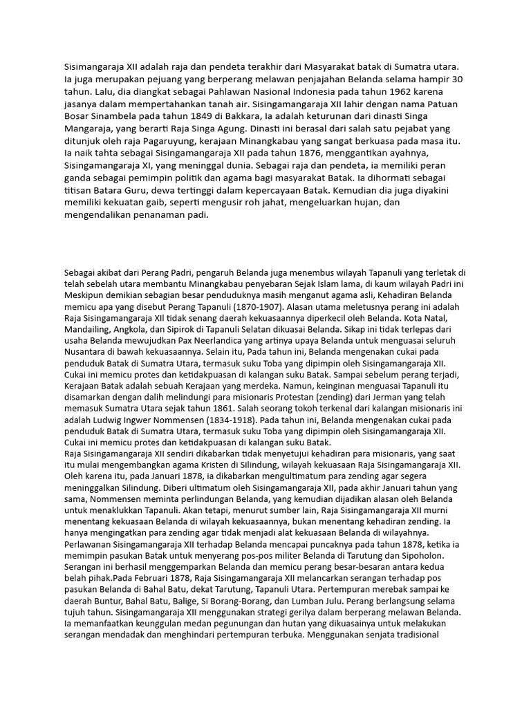 Perang Tapanuli | PDF | Perjalanan | Sejarah
