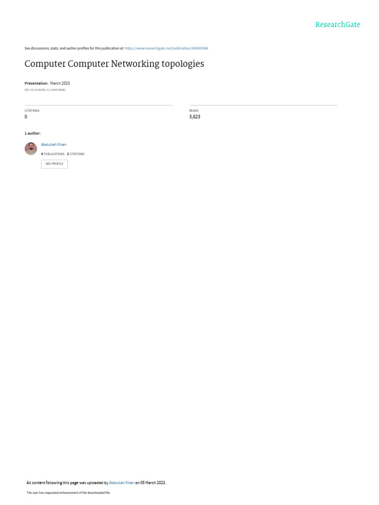 Computer Networkingtopologies | PDF | Network Topology | Computer Network