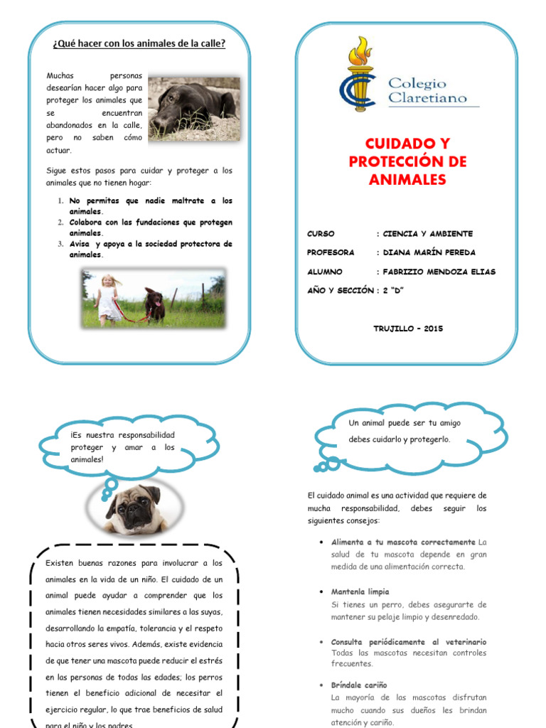 Dokumen.tips_diptico Cuidado Animal (1) (1) | PDF | Mascota