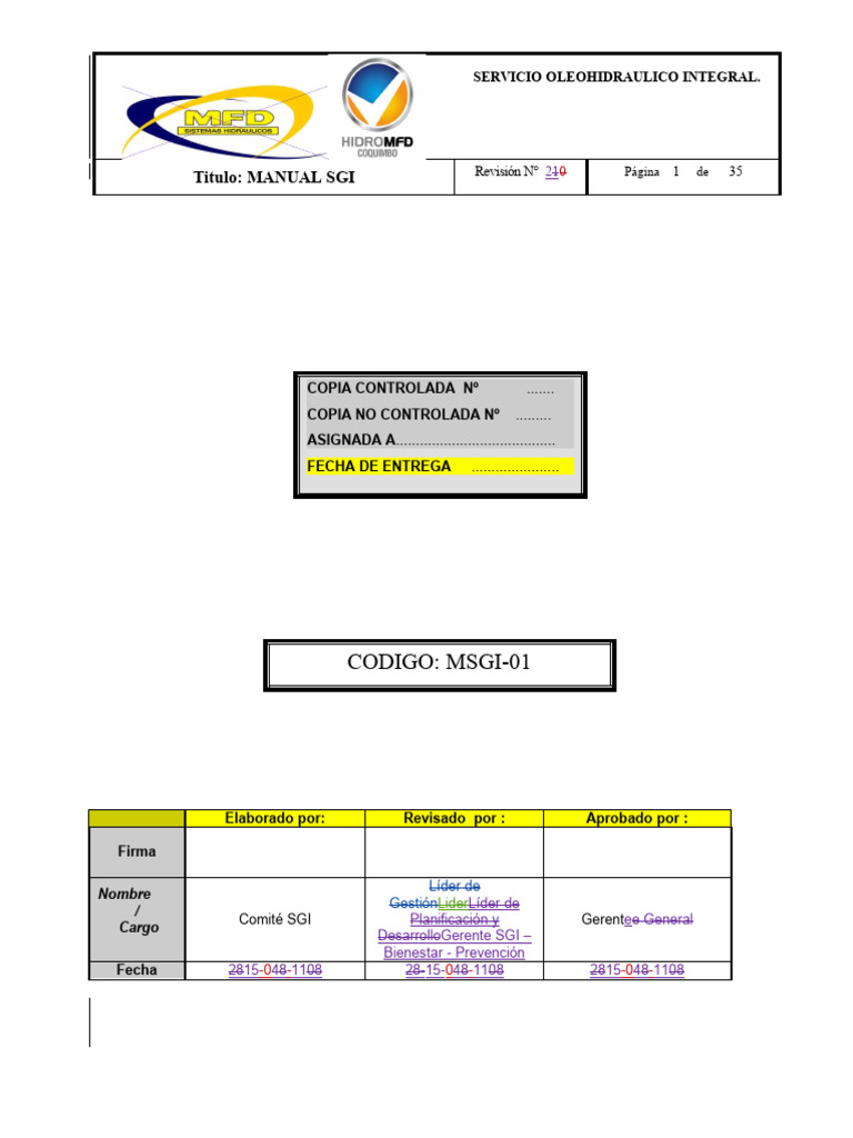 Manual Sgi - Msgi 01-Rev2 | PDF | Tecnología