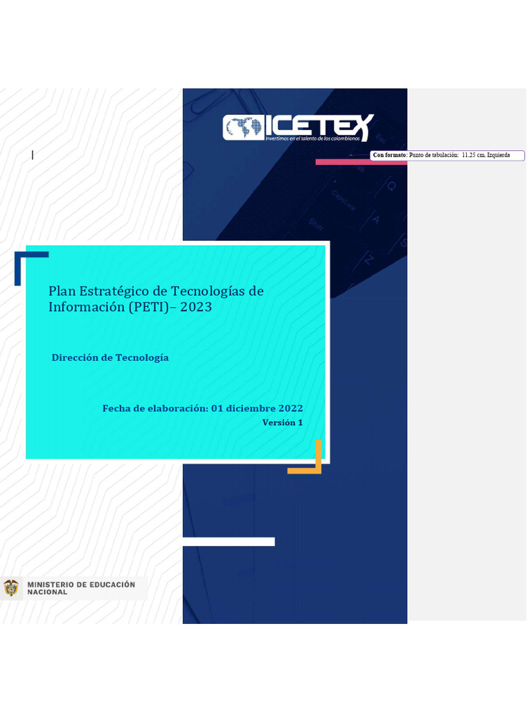 Plan Estrategico de Tecnologias PETI 2023 2024 V1 | PDF