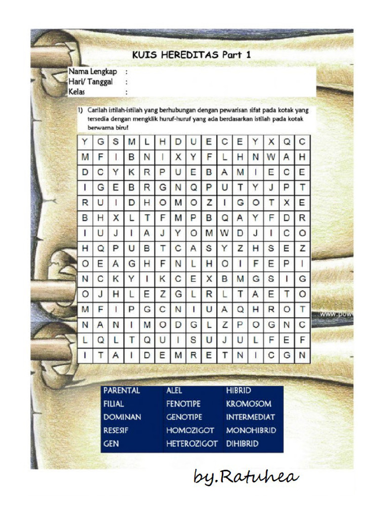 Lkpd 1 Teka Teki Silang | PDF