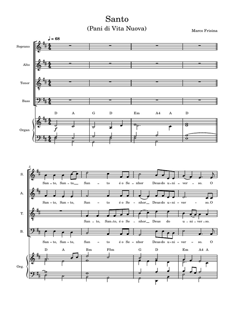 Santo Pani Di Vita Nuova - Marco Frisina | PDF