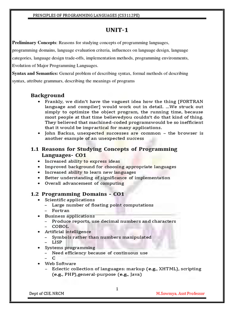 Course Content | PDF | Variable (Computer Science) | Programming