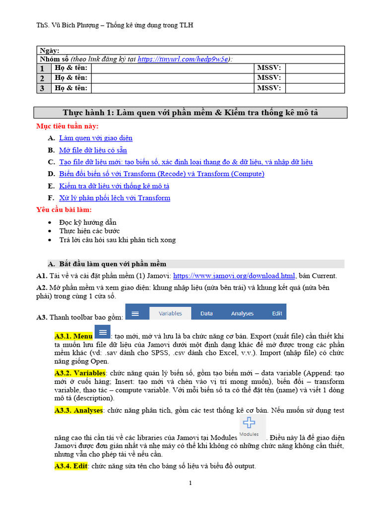 (Stats) Practice 1 - Basic Functions and Descriptive Stats | PDF