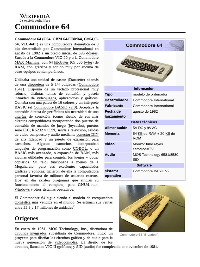 Commodore 64 | PDF