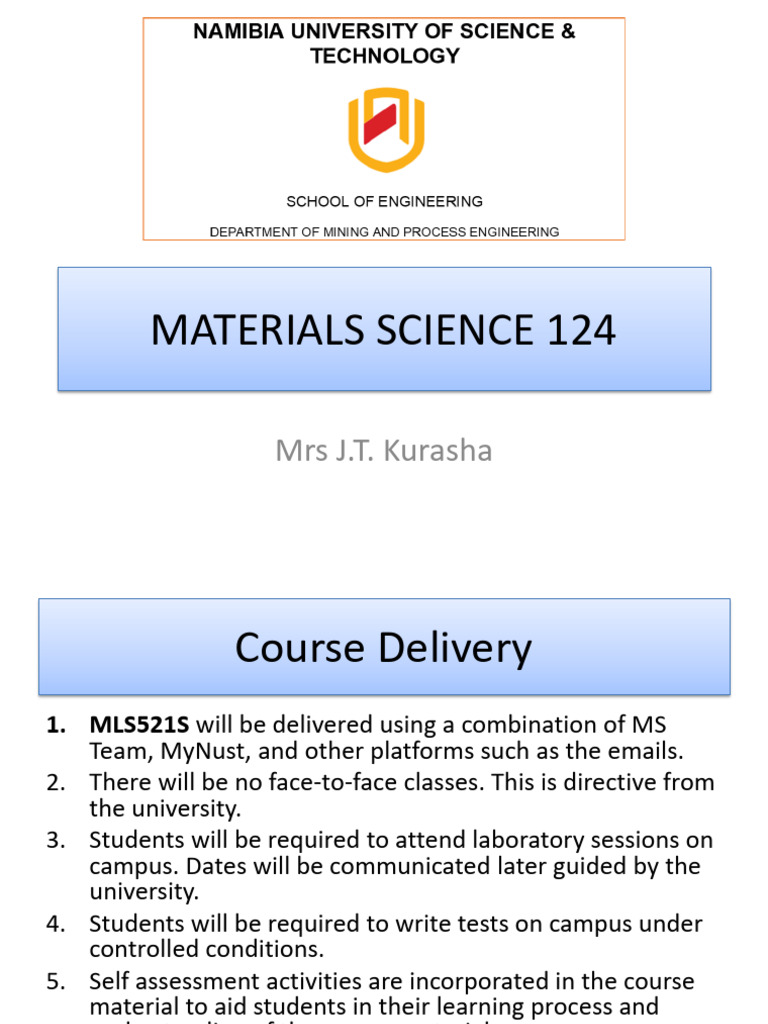 Chapter 1 - Introduction To Materials Science | PDF | Materials Science | Solid