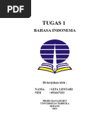 Tugas 1 Sesi 3 Bahasa Indonesia | PDF | Karier & Perkembangan