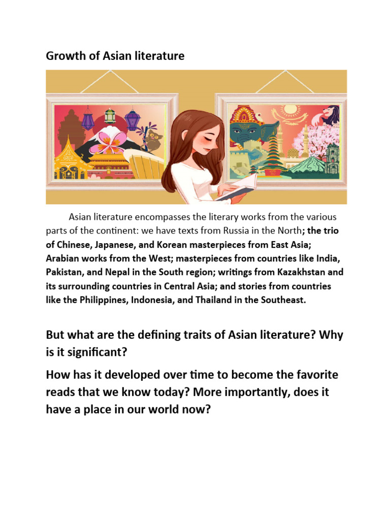Exploring Asian Literary Heritage | PDF | Poetry | Asia