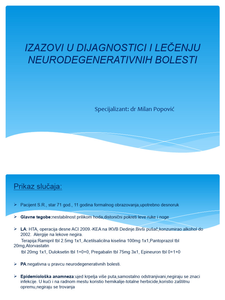 Prezentacija DR Milan Popovic | PDF