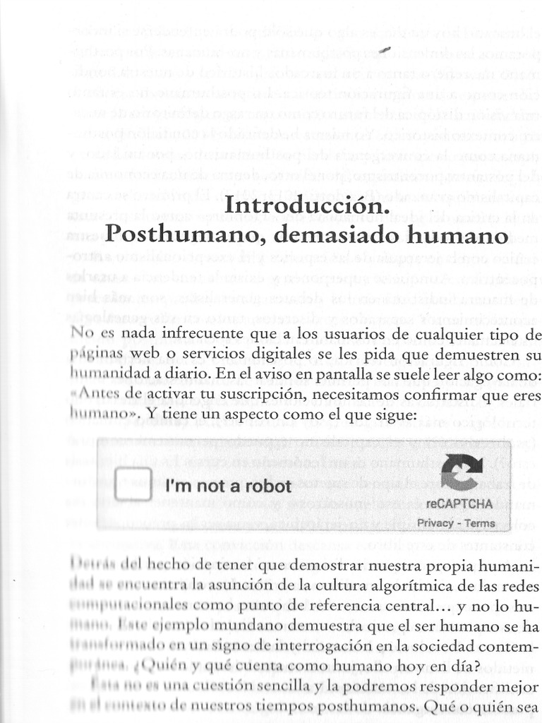 Lo Posthumano | PDF